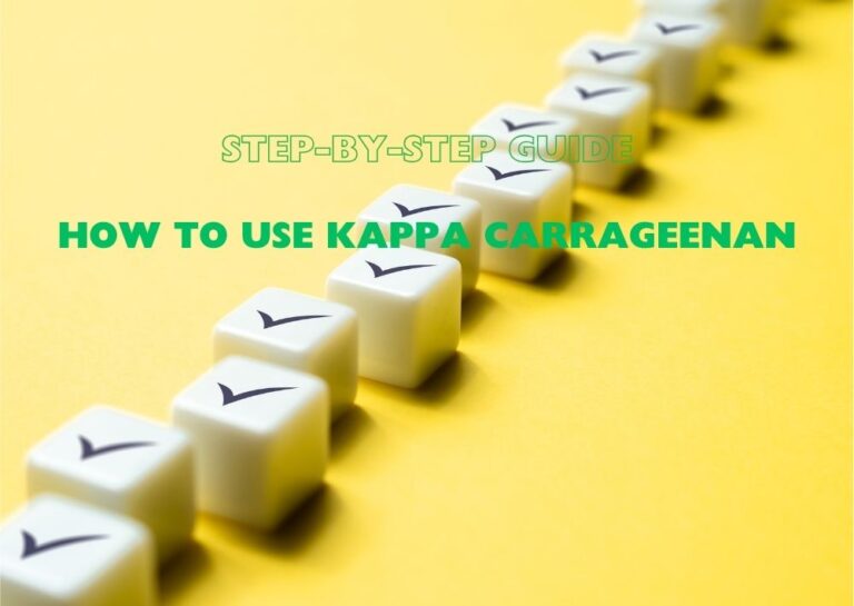 How to Use Kappa Carrageenan to Perfect Food Textures